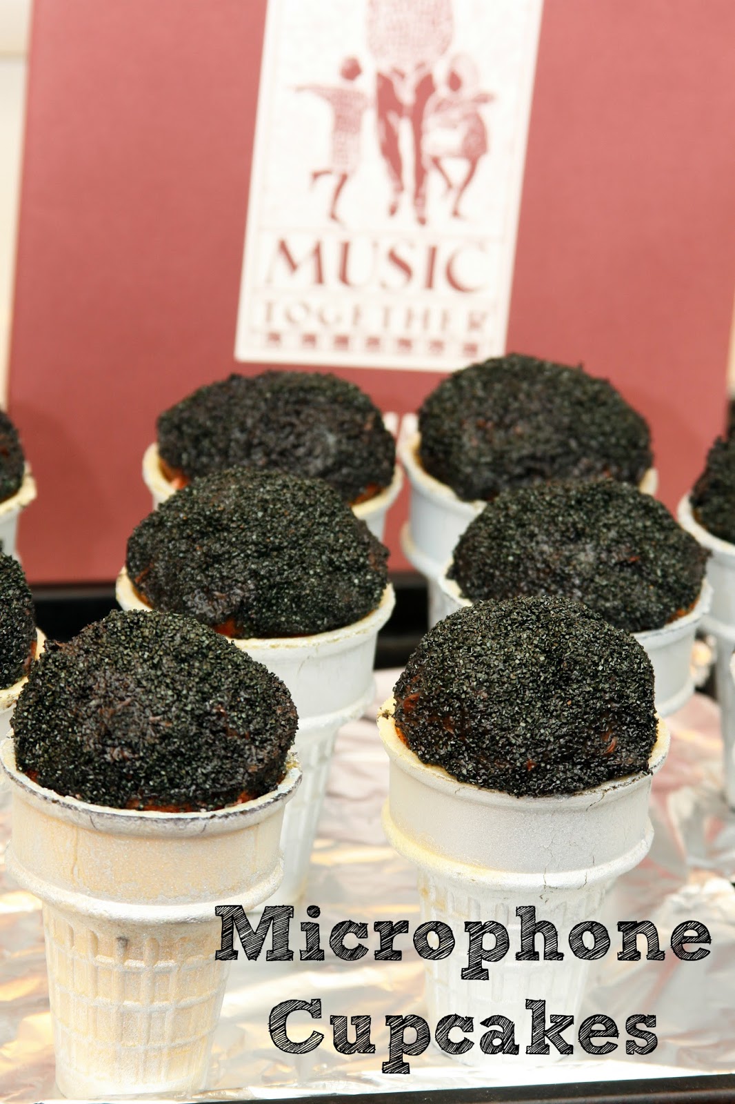 Microphone Cupcake Cones