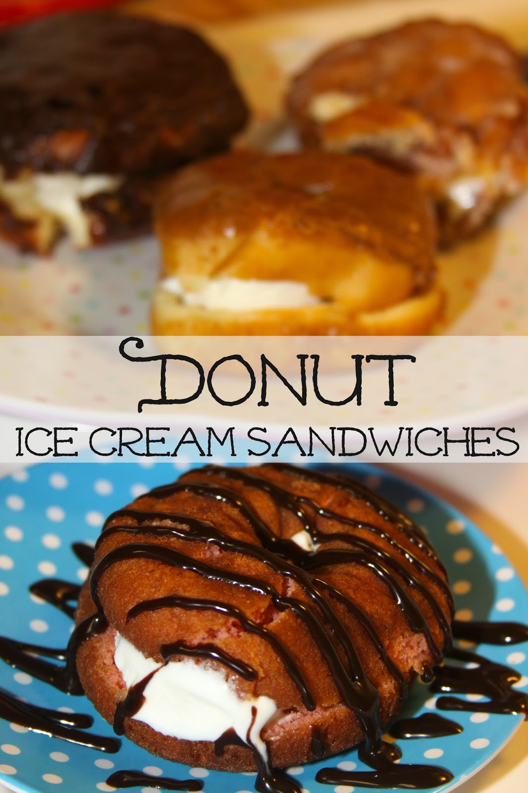 Donut Ice Cream Sandwiches - For the Love of Food