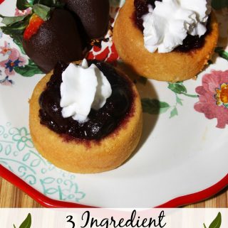 3 Ingredient Cherry Shortcakes - For the Love of Food