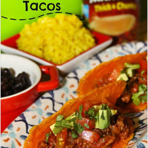 Manwich Cheese Shell Sloppy Joe Tacos - For the Love of Food