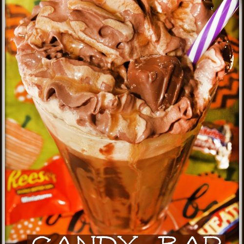 Decadent Candy Bar Frappe - For the Love of Food