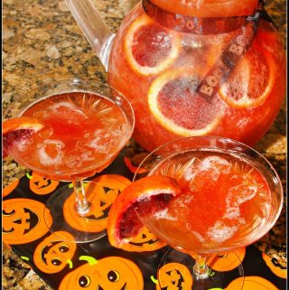 Blood Orange Spooky Slush Punch - For the Love of Food