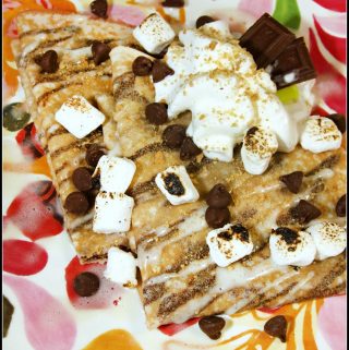S'mores Crepes #SummerDessertWeek - For the Love of Food