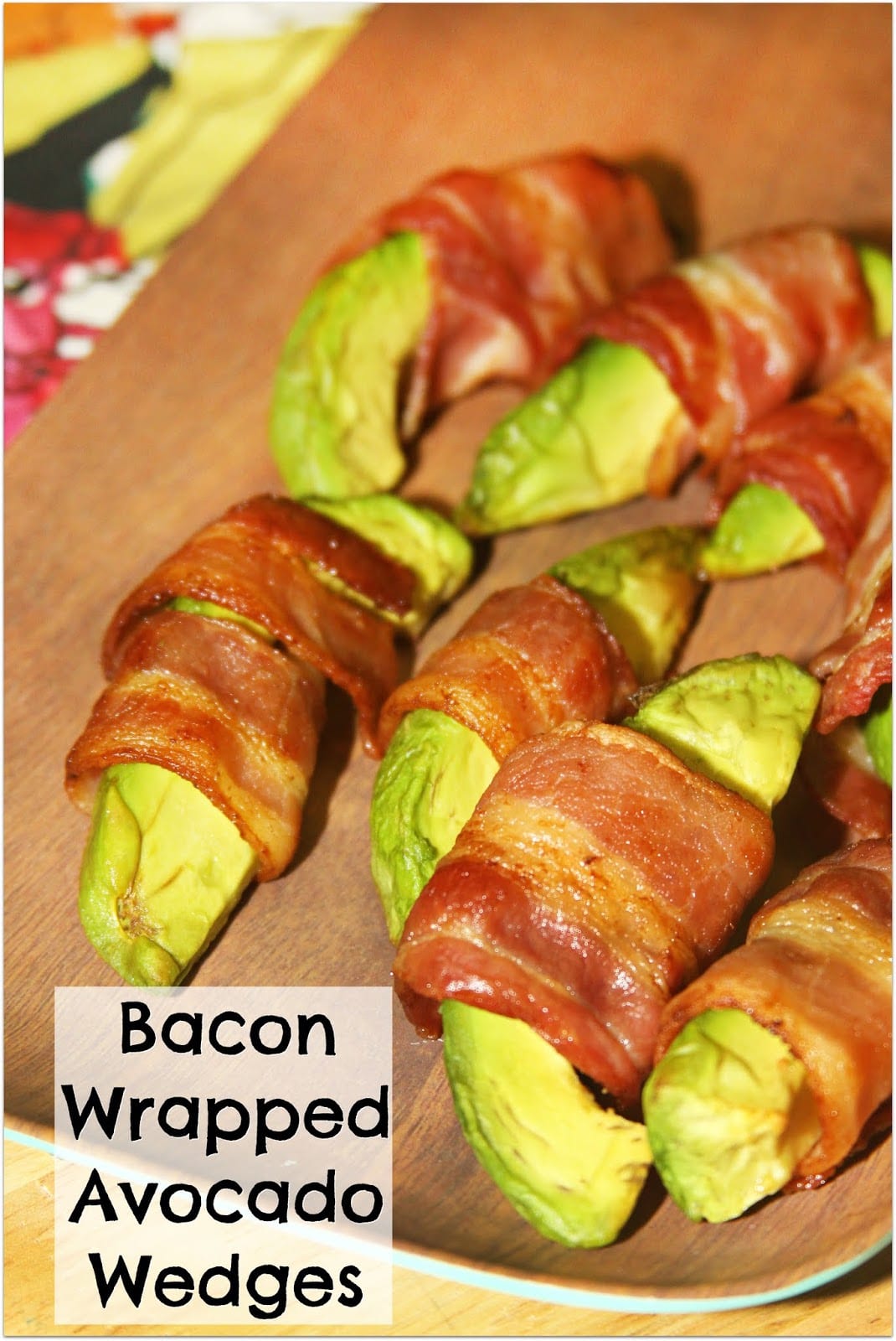 Bacon Wrapped Avocado Wedges - For the Love of Food