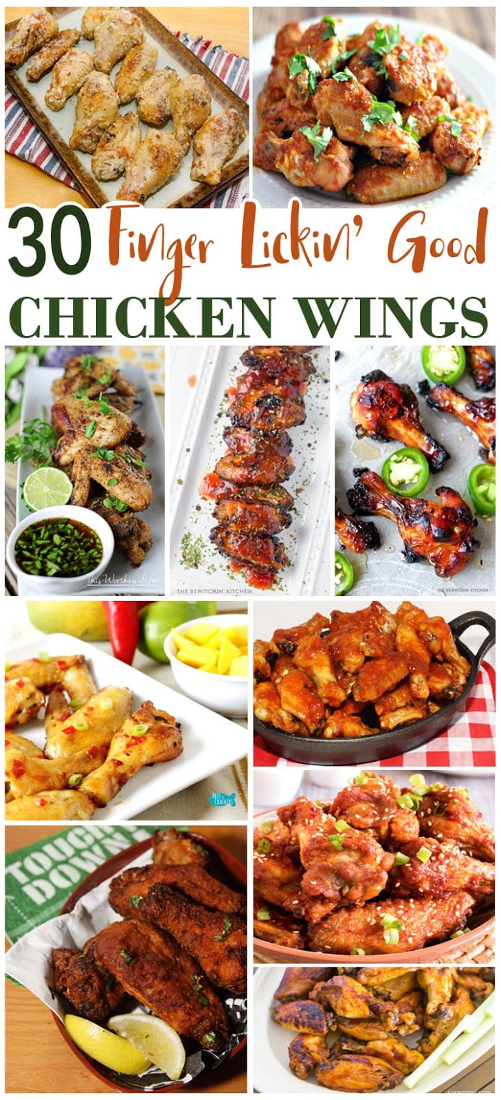 30 Finger Lickin' Good Chicken Wings for #NationalChickenWingDay - For ...