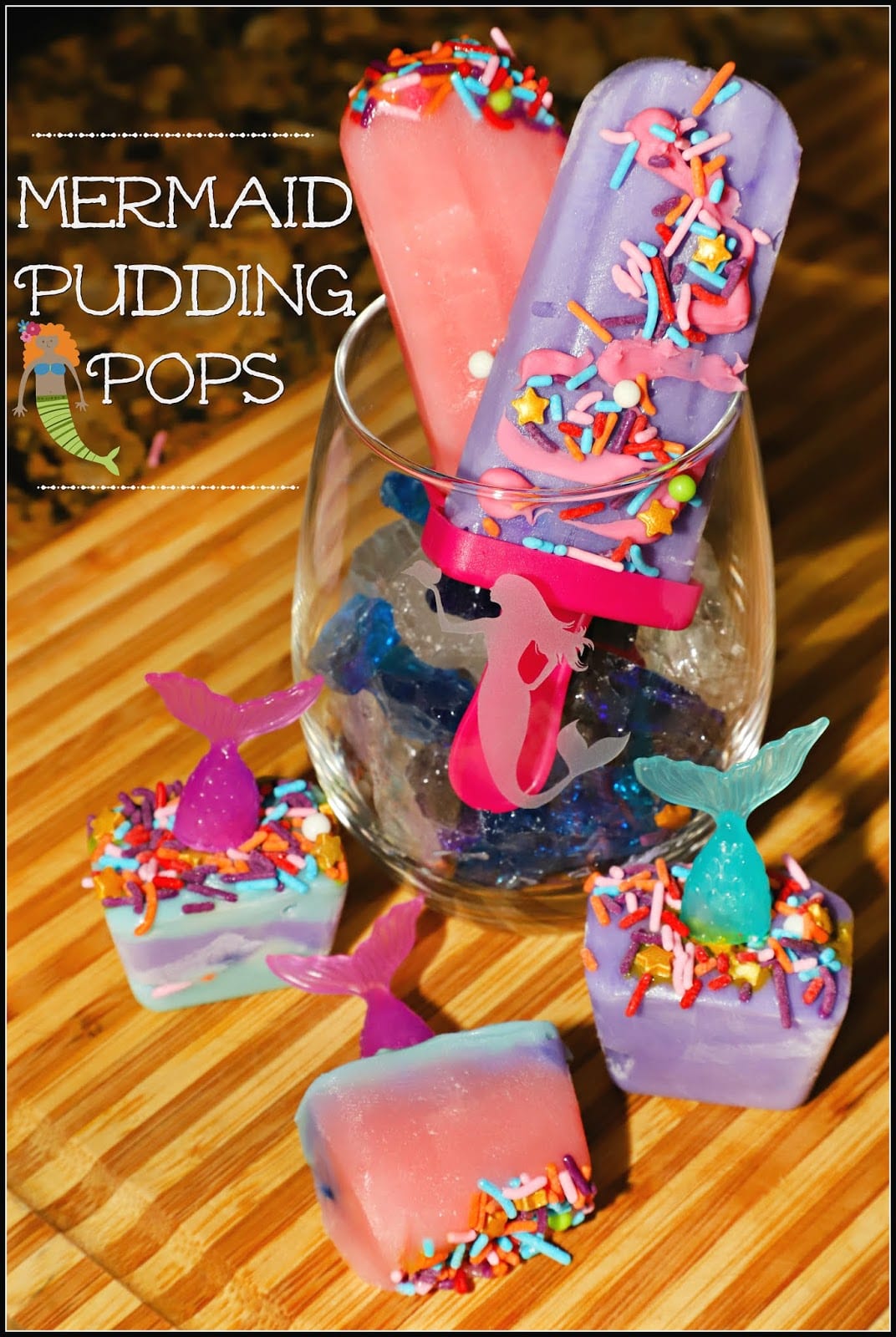 Mermaid Pudding Pops #SummerDessertWeek - For the Love of Food