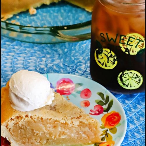 Texas Sweet Tea Pie #SummerDessertWeek - For the Love of Food