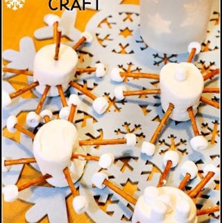Marshmallow Snowflake Craft -Snow Day Fun! - For the Love of Food