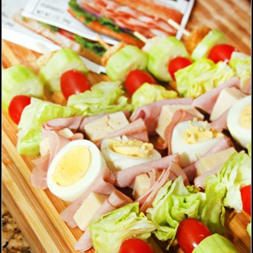 Chef Salad on a Stick - For the Love of Food