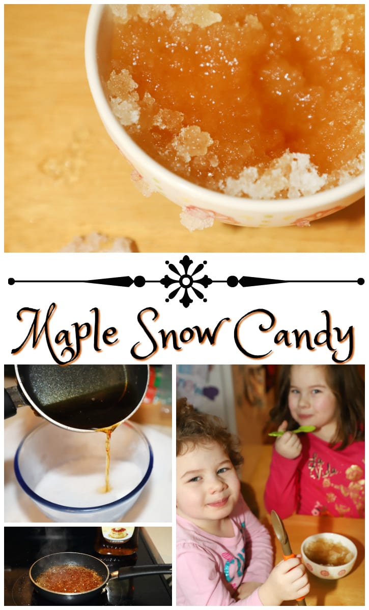 Maple Snow Candy - For the Love of Food