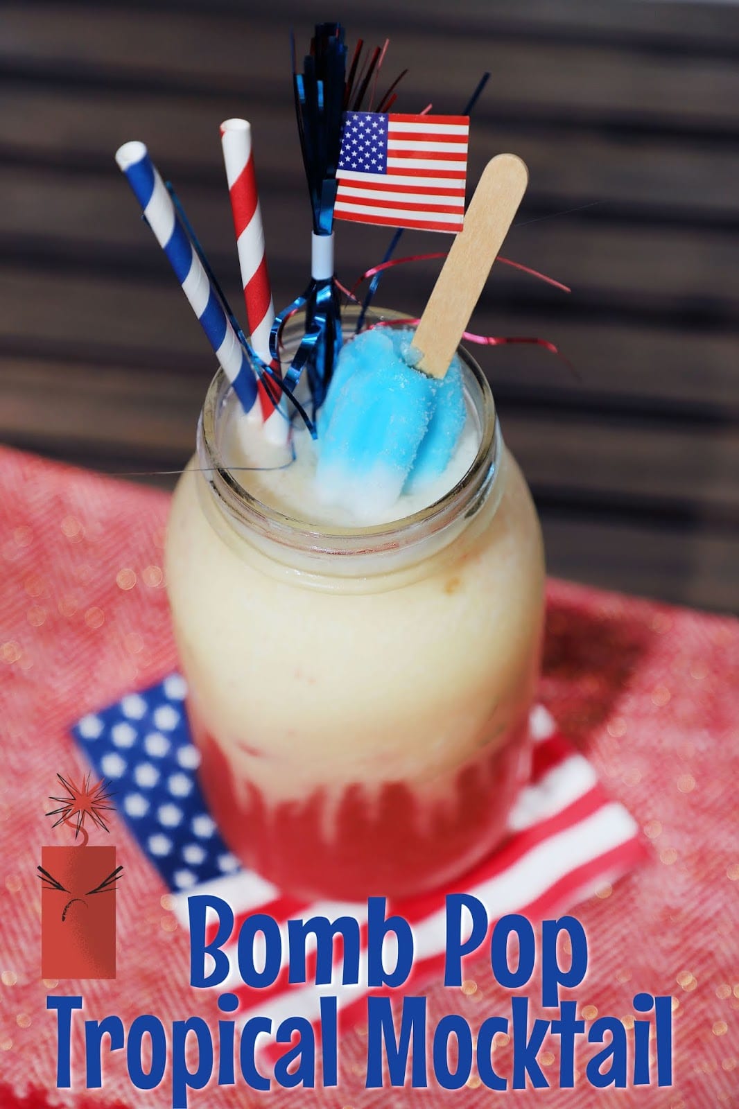 Bomb Pop Tropical Mocktail - For the Love of Food