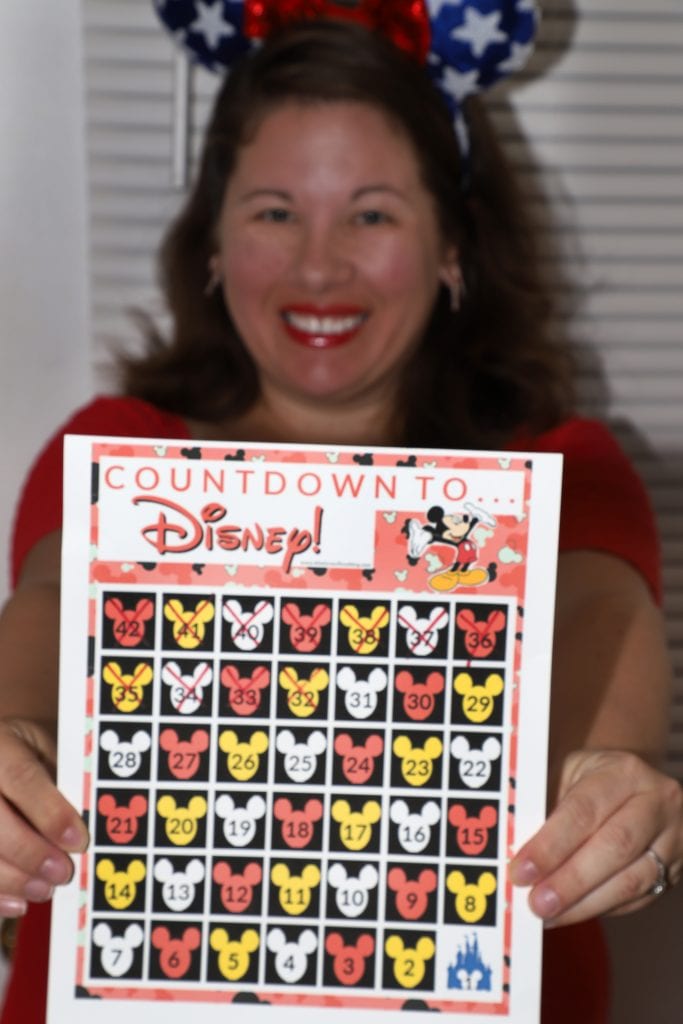 Disney Trip Countdown | Free Printable - For the Love of Food