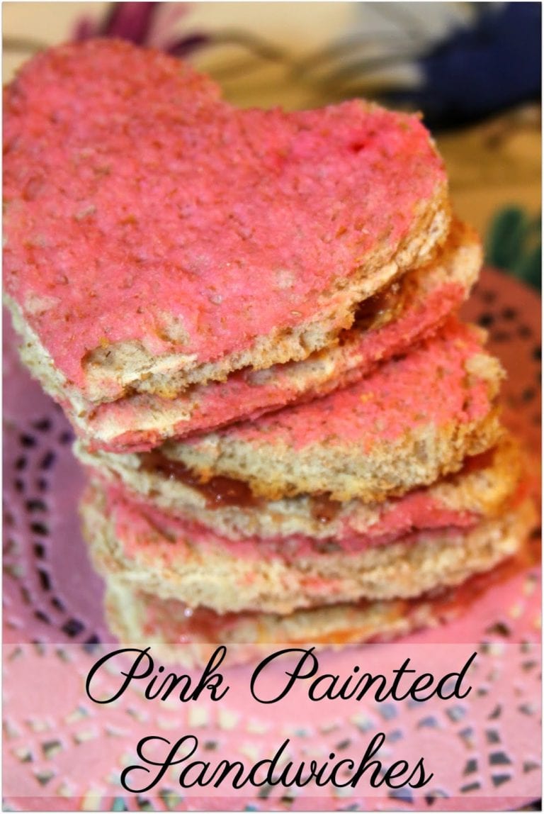 Pretty in Pink Party and Picnic | Pink Painted Sandwiches and Hot Pink ...