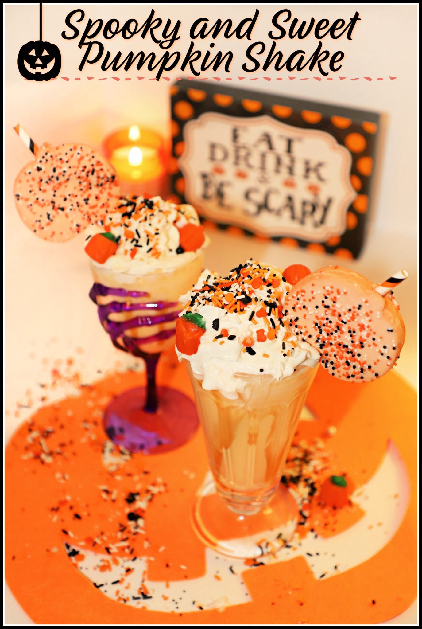 Spooky and Sweet Pumpkin Shakes #PumpkinWeek - For the Love of Food