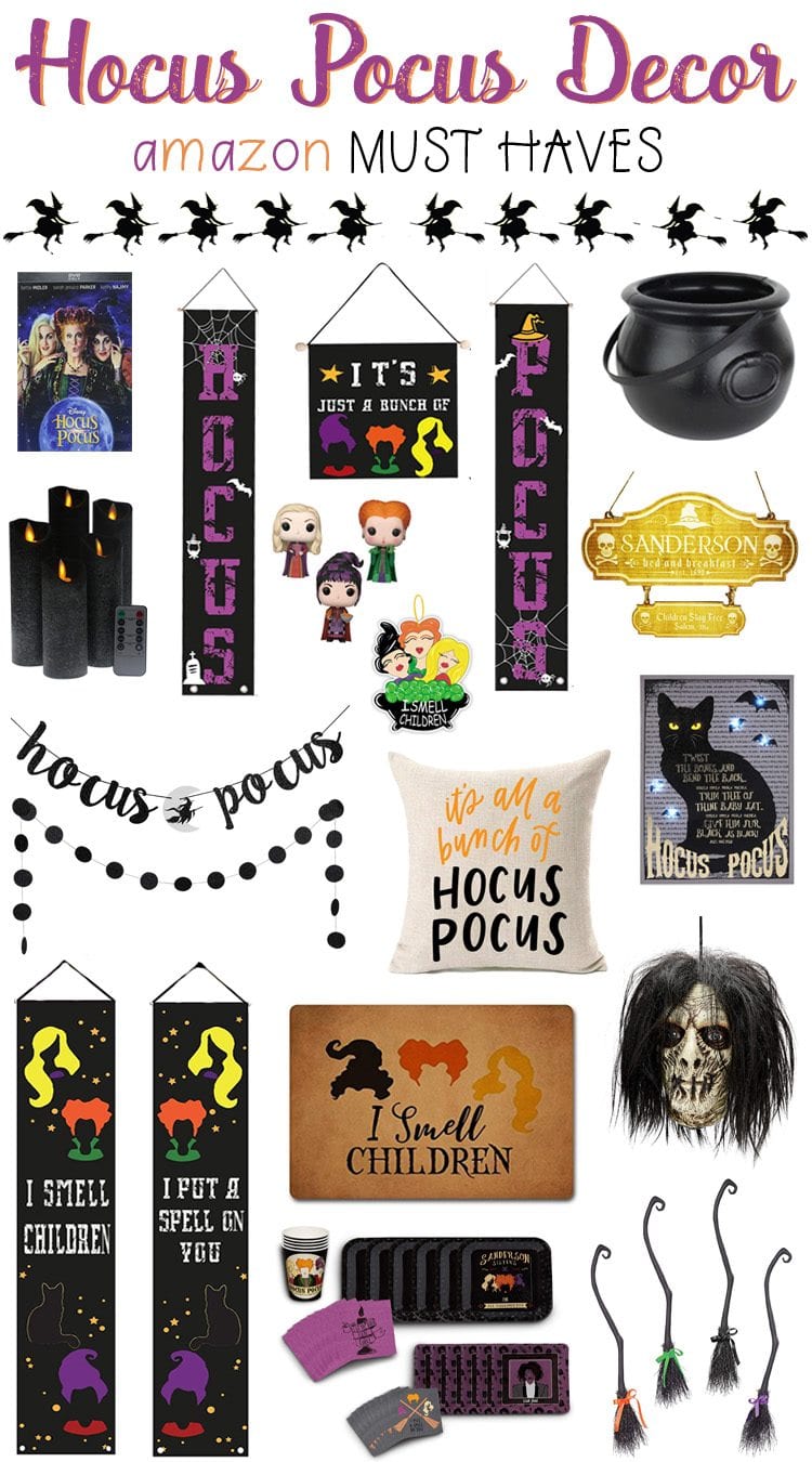 Hocus Pocus Halloween Front Porch Decor - For the Love of Food