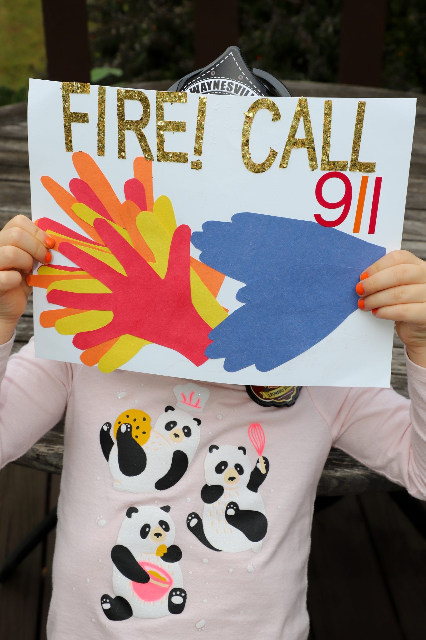 Fire Safety Handprint Craft and Family Safety Tips with Kidde - For the ...