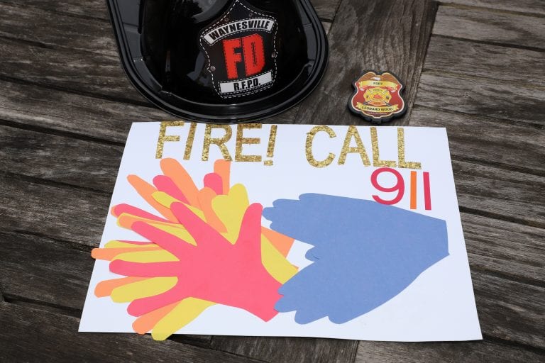 Fire Safety Handprint Craft and Family Safety Tips with Kidde - For the ...