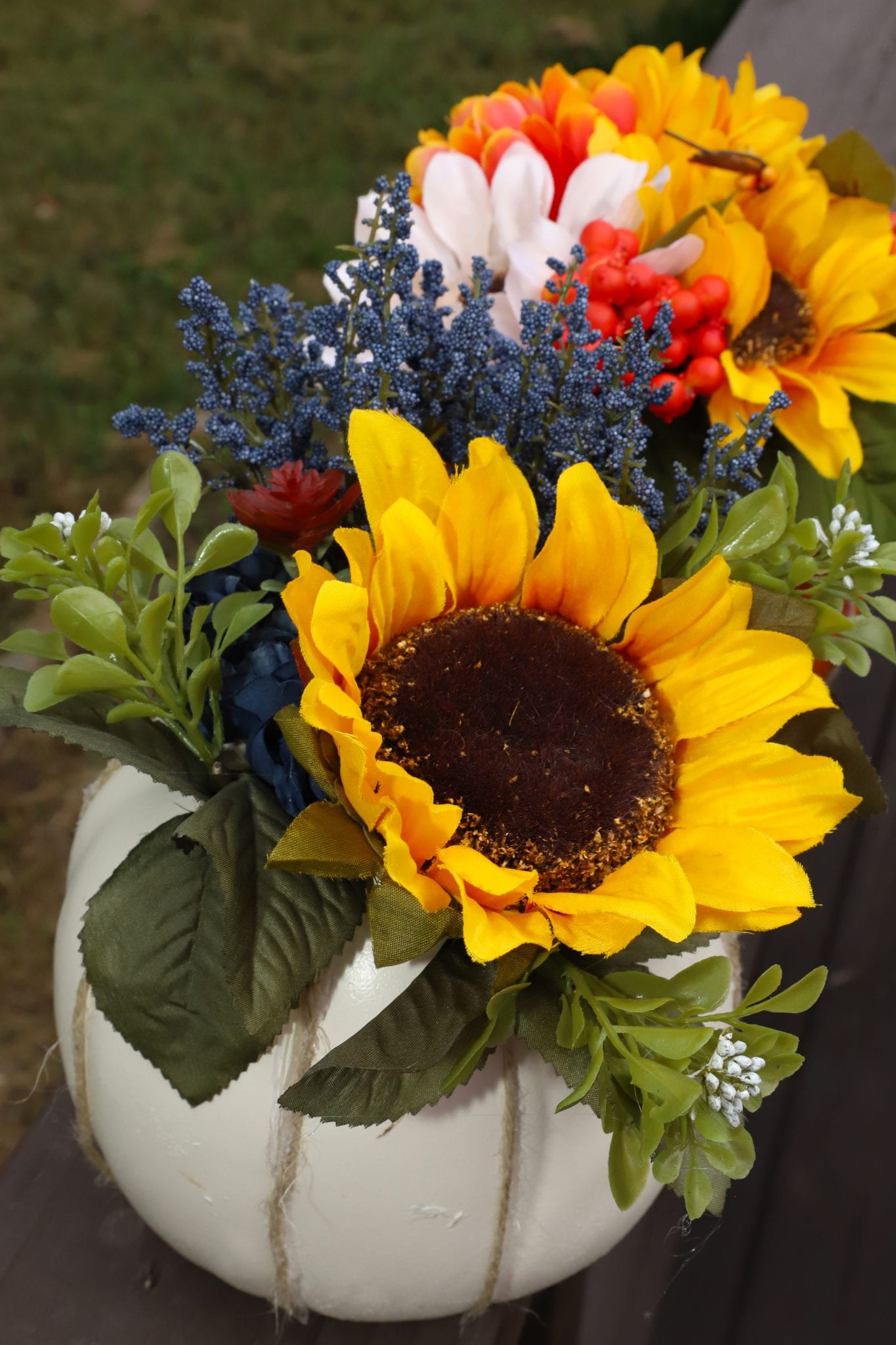DIY Fall Floral Pumpkins - For the Love of Food