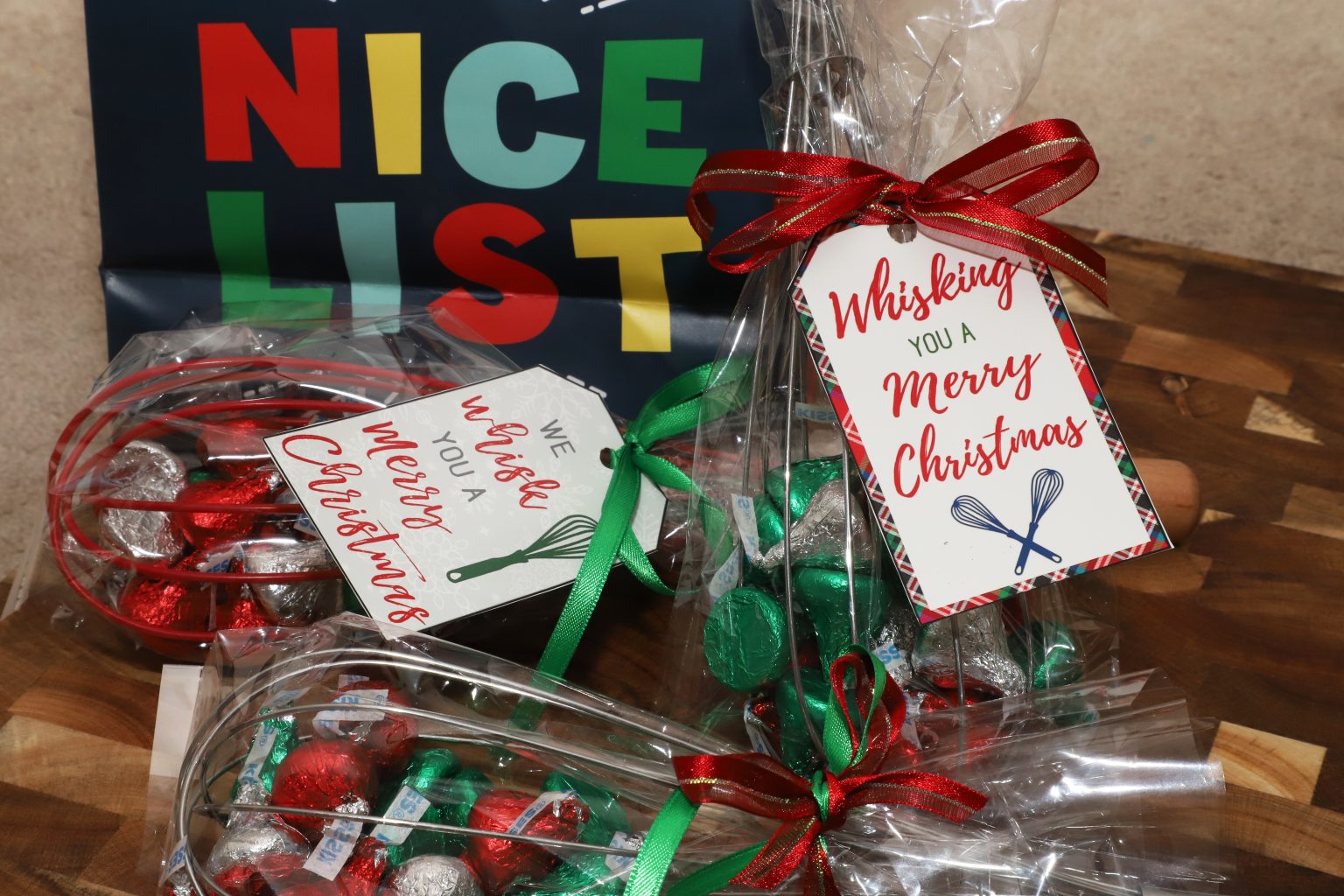 DIY Holiday Whisk Gift Idea + Printable Tags - For the Love of Food