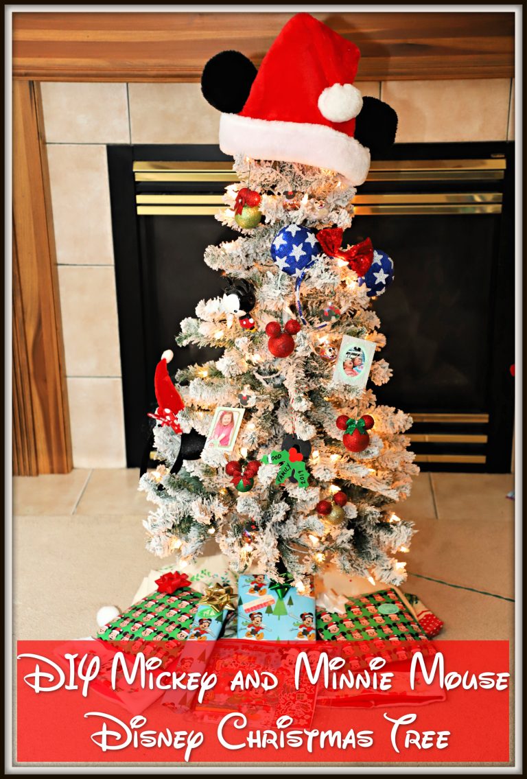 DIY Mickey and Minnie Mouse Disney Christmas Tree - For the Love of Food