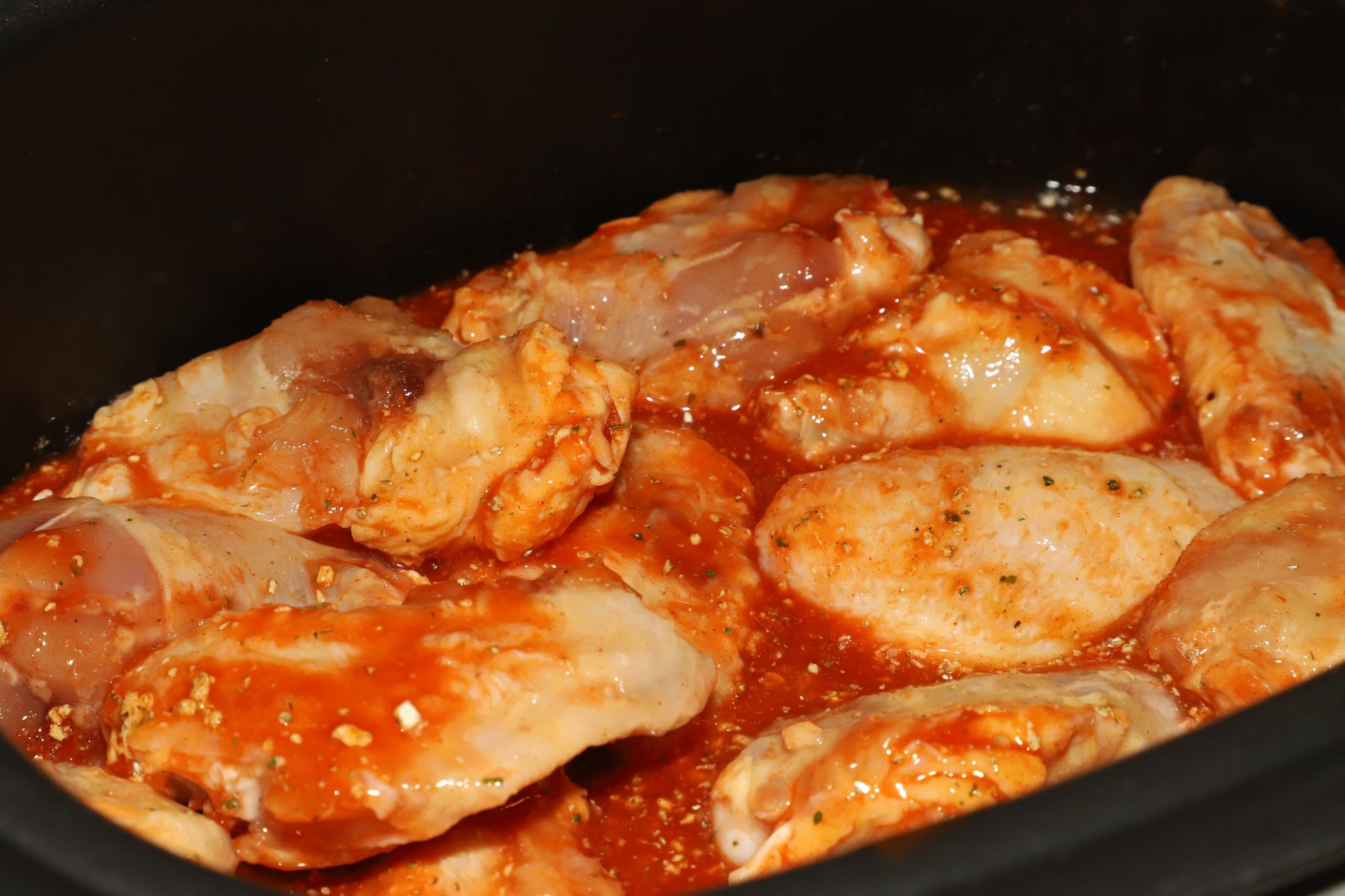 Crispy Buffalo Chicken Wings in the Crock-Pot - For the Love of Food