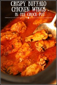 Crispy Buffalo Chicken Wings in the Crock-Pot - For the Love of Food