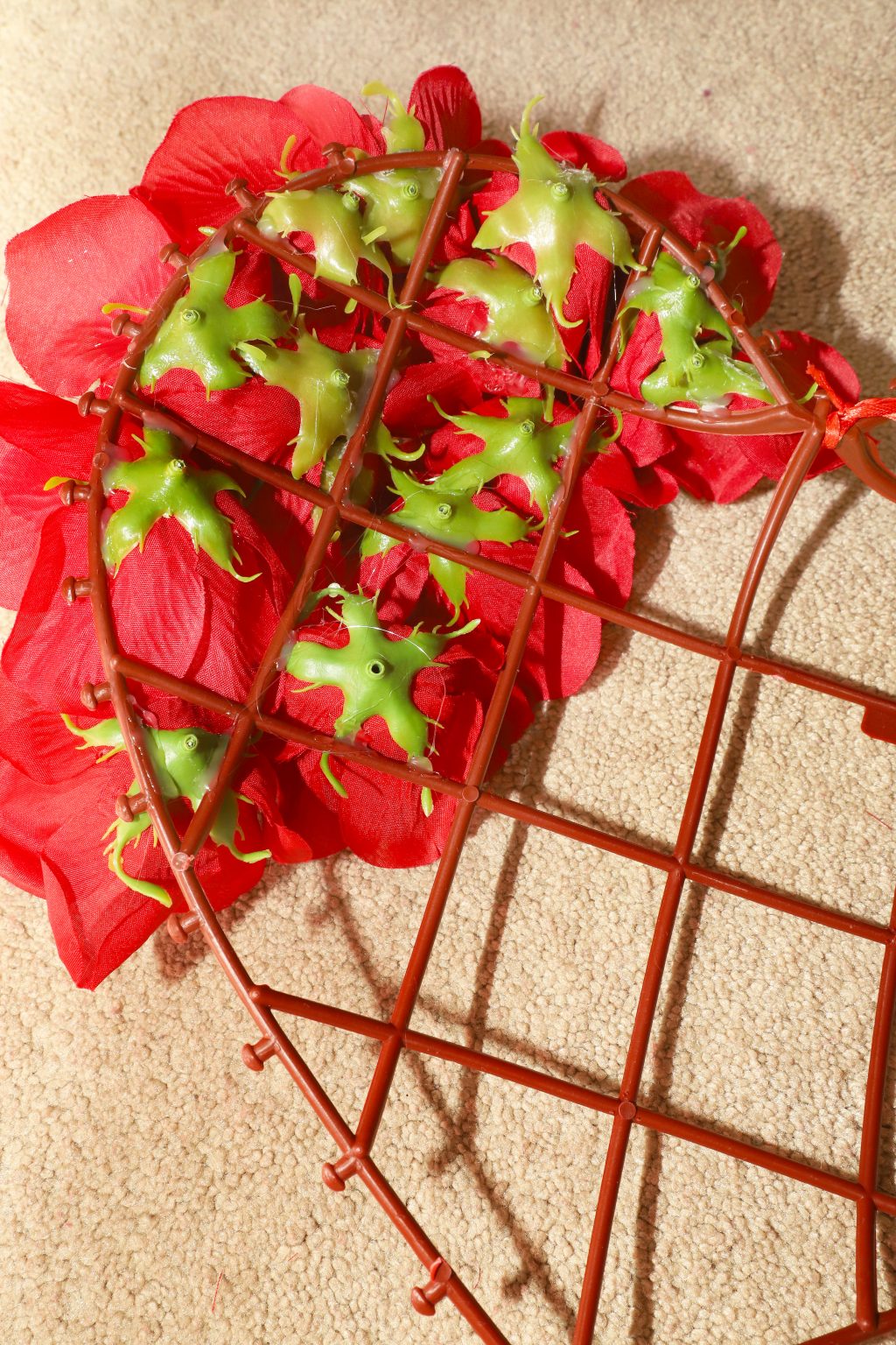 DIY Valentine's Lighted Rose Wreath | Dollar Tree Craft - For the Love ...