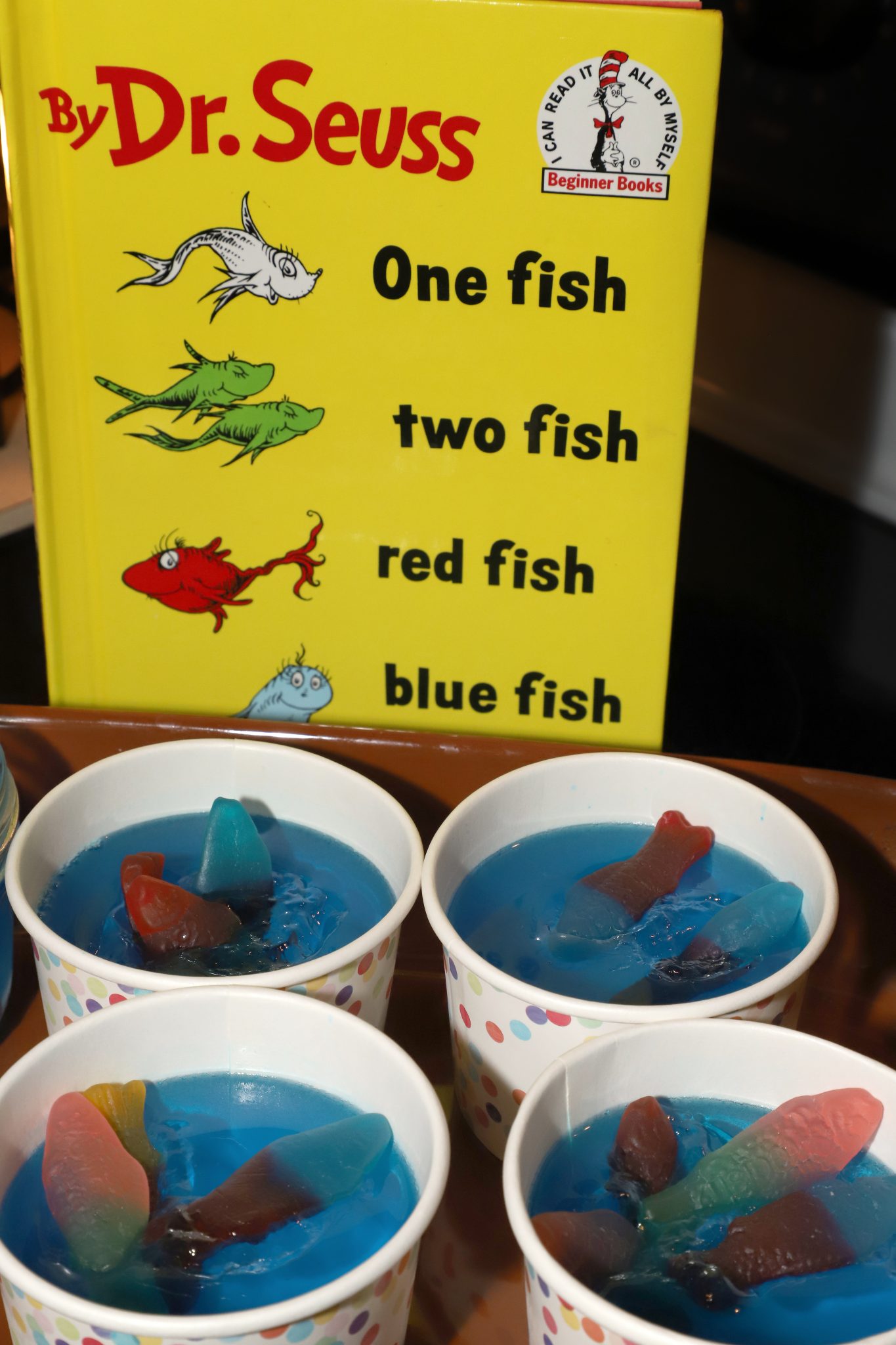 Red Fish Blue Fish Jello Cups | Dr Seuss Day - For the Love of Food