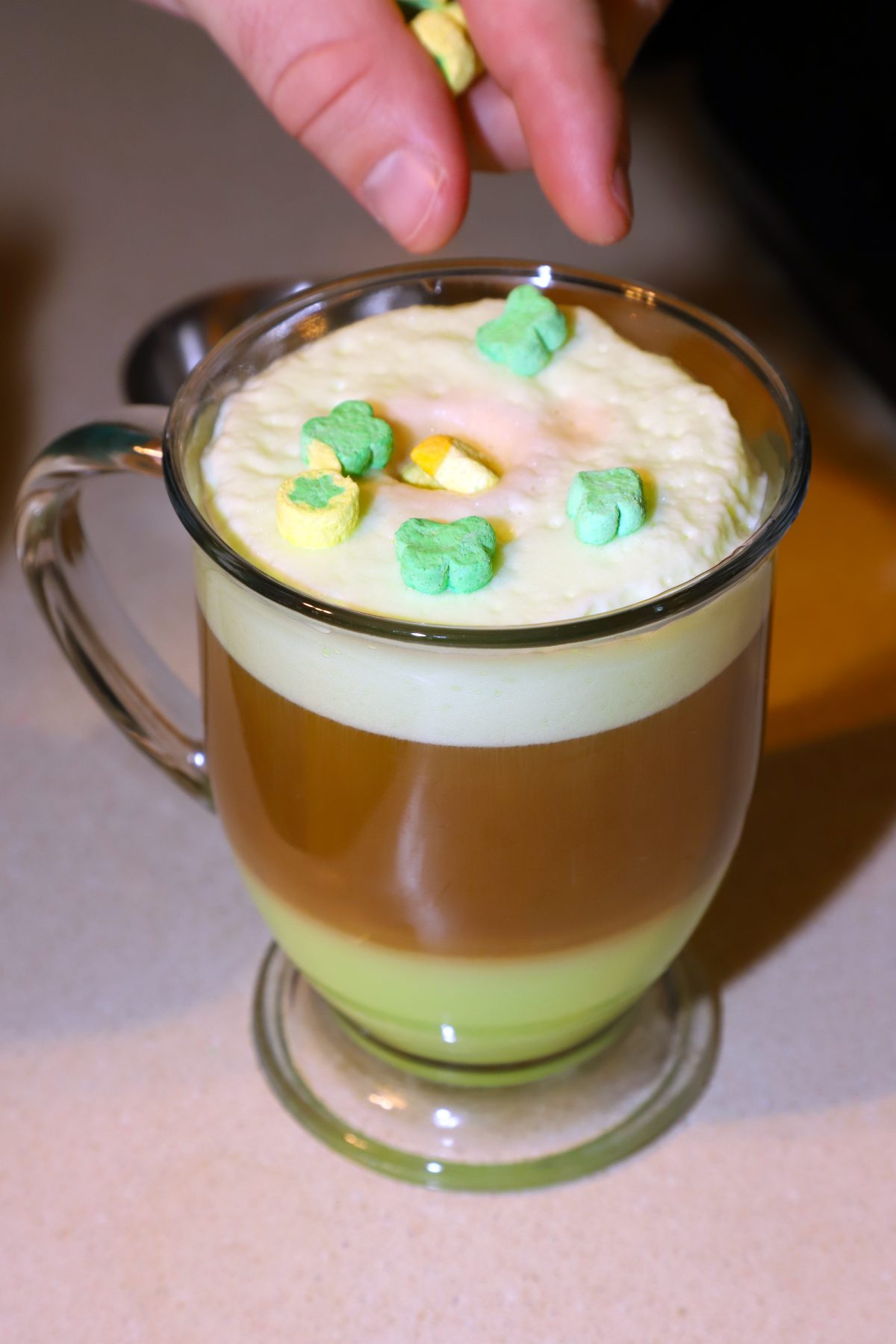 Lucky Charms Shamrock Latte - For the Love of Food