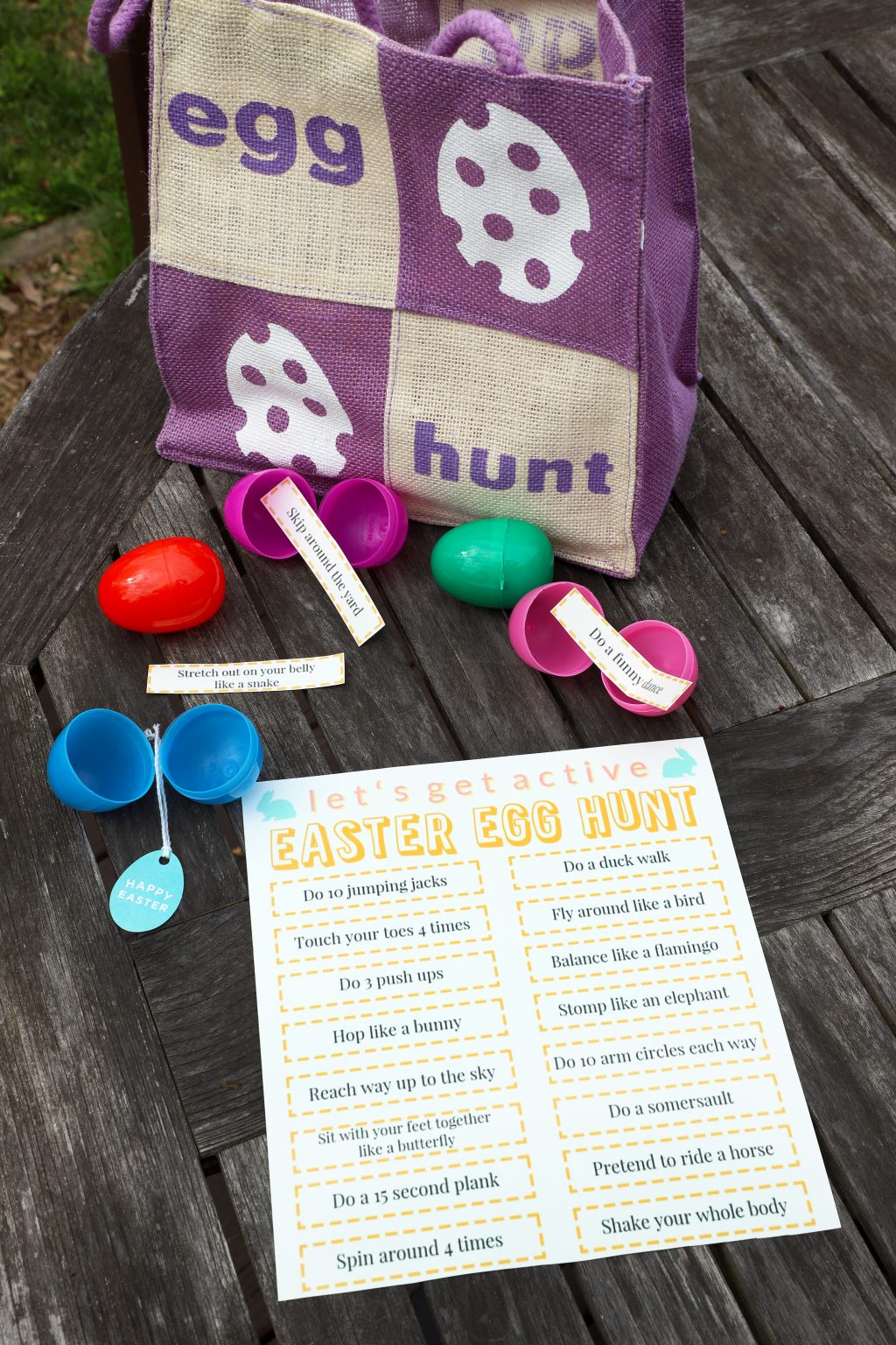 Kids Get Active Easter Egg Hunt | Free Printable Activity - For the ...
