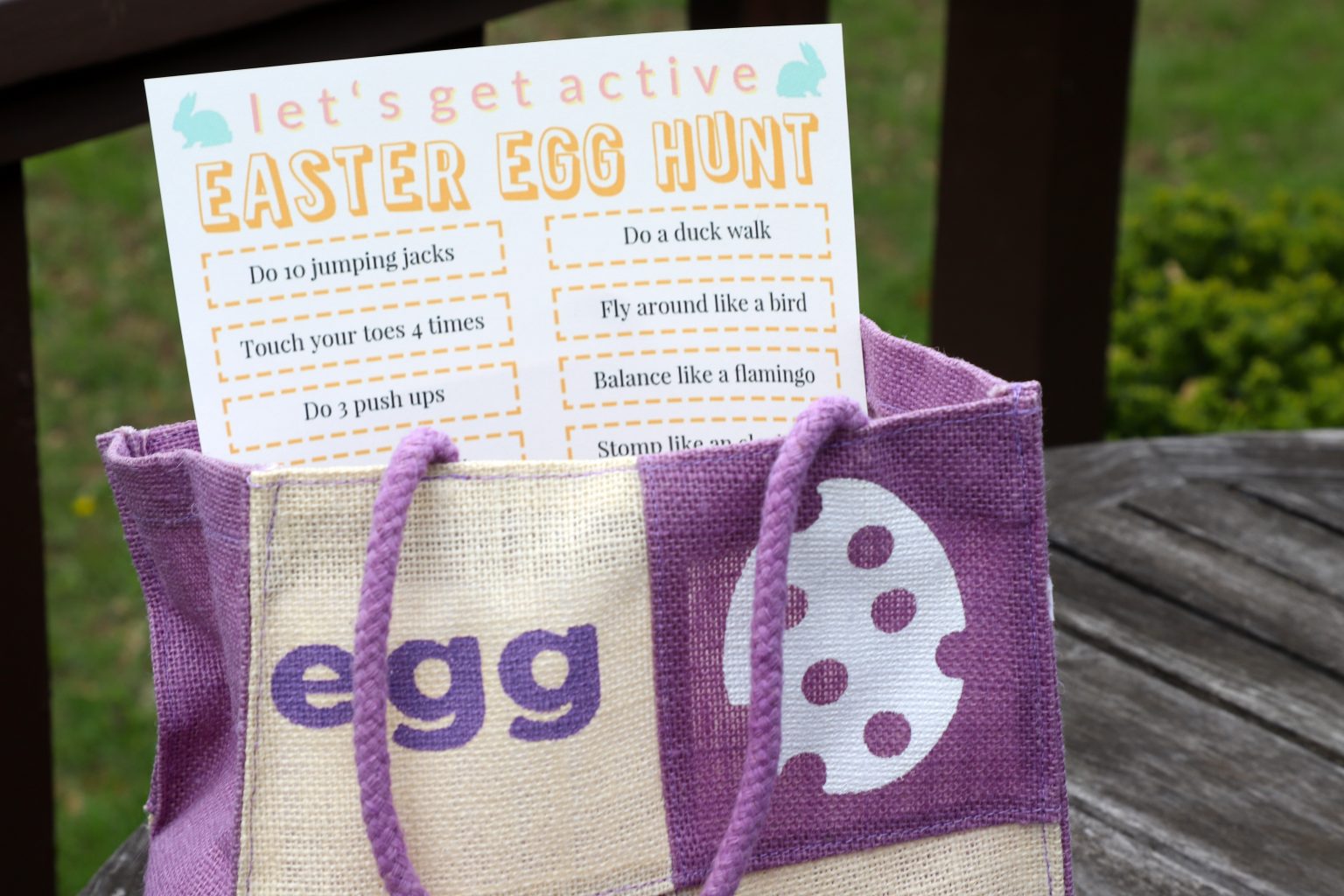 Kids Get Active Easter Egg Hunt | Free Printable Activity - For the ...