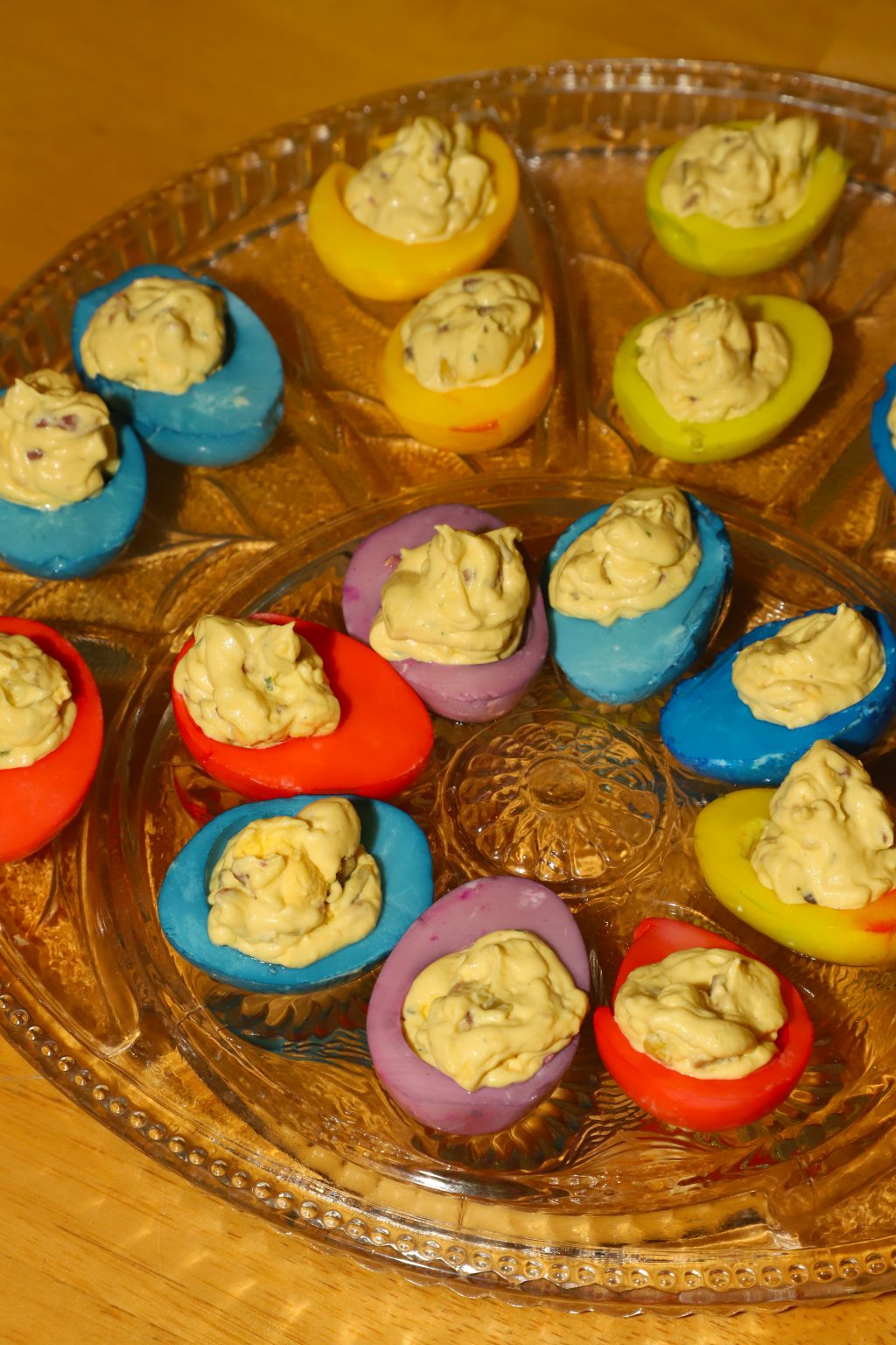 Springtime Rainbow Deviled Eggs For The Love Of Food