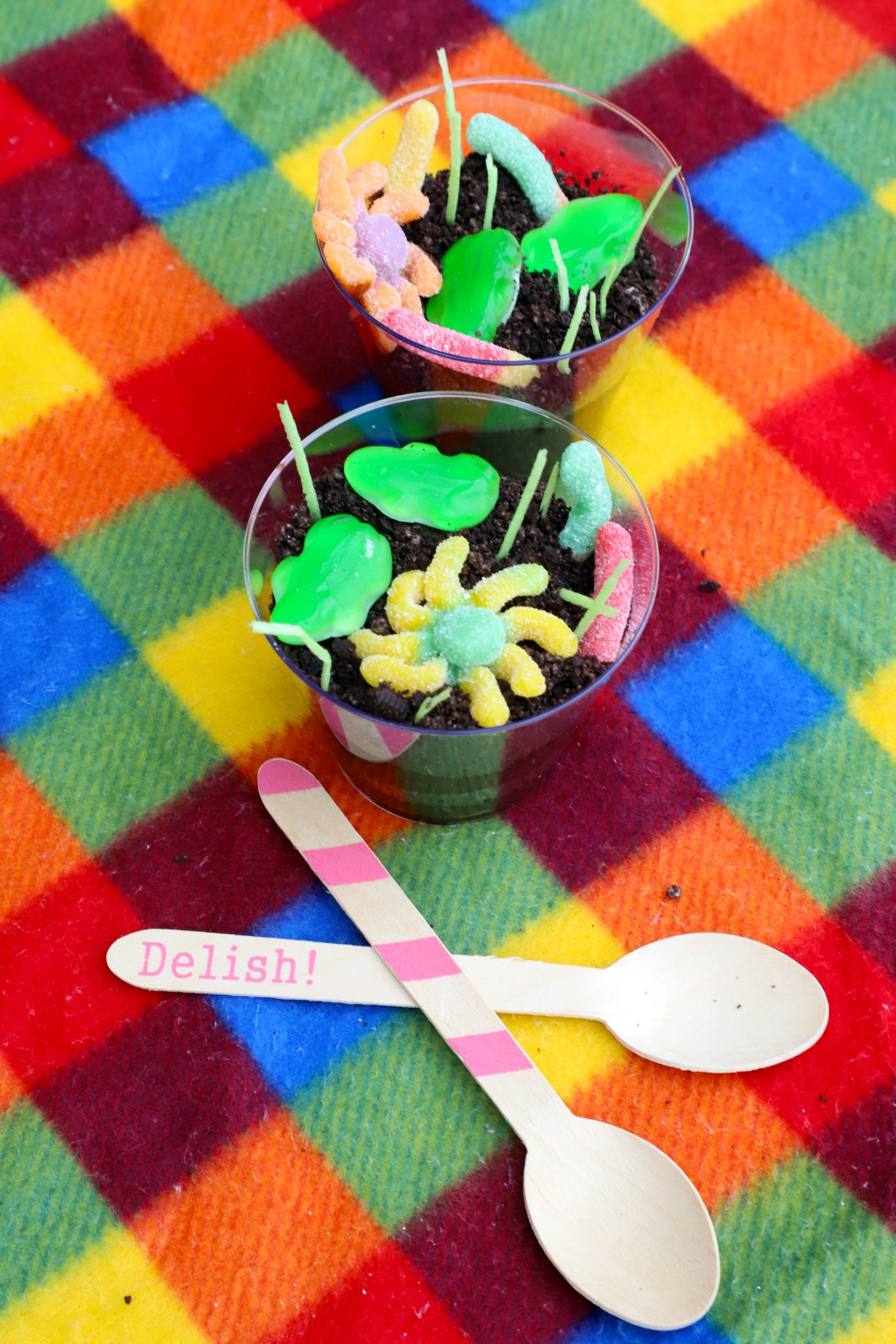 Creepy Crawly Dirt Cups for Earth Day - For the Love of Food