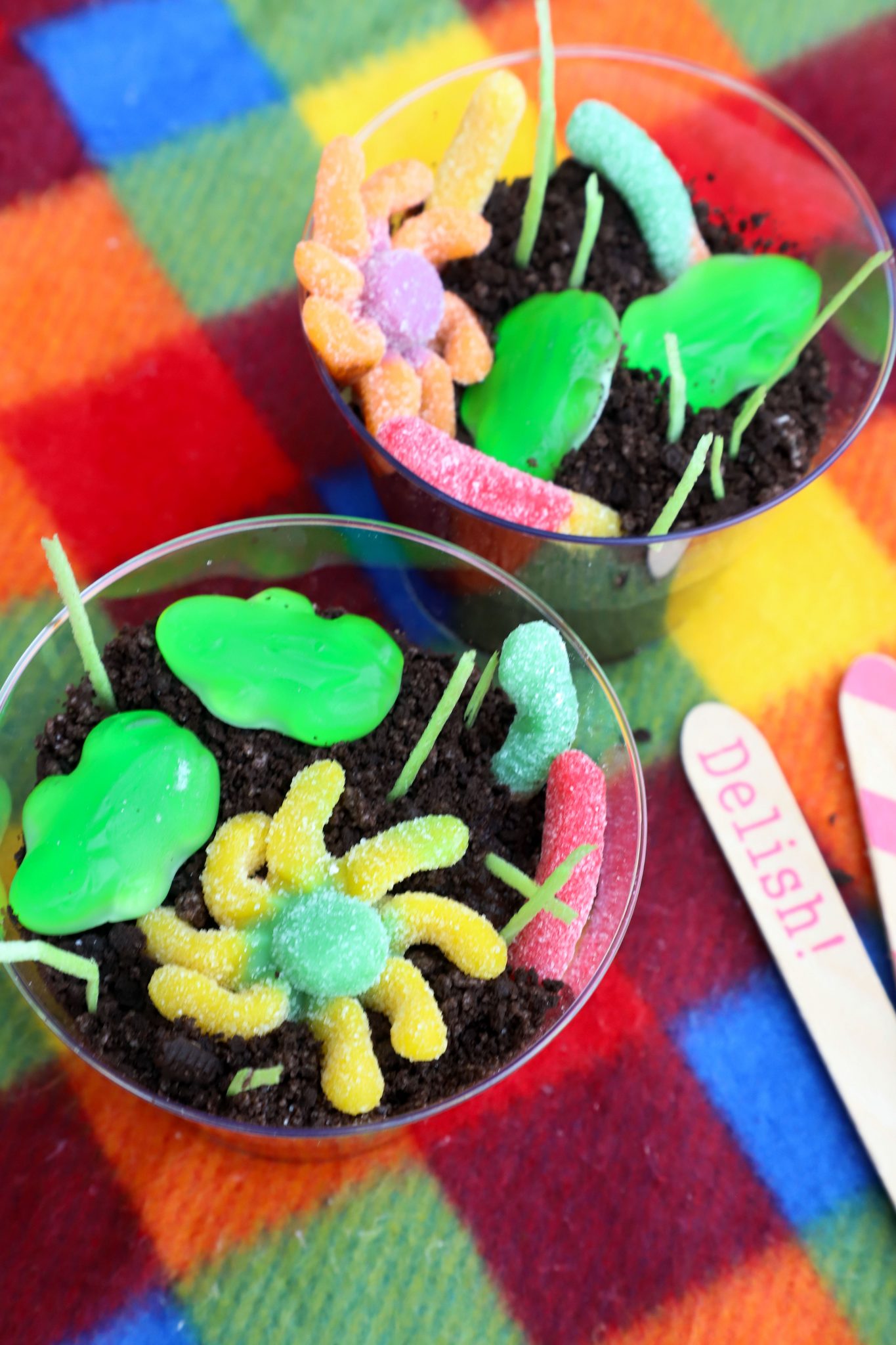 Creepy Crawly Dirt Cups for Earth Day - For the Love of Food