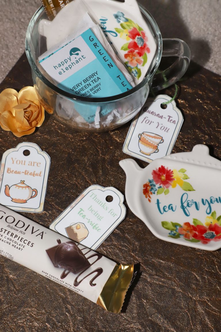 Tea Gift Baskets with Printable Tags - For the Love of Food