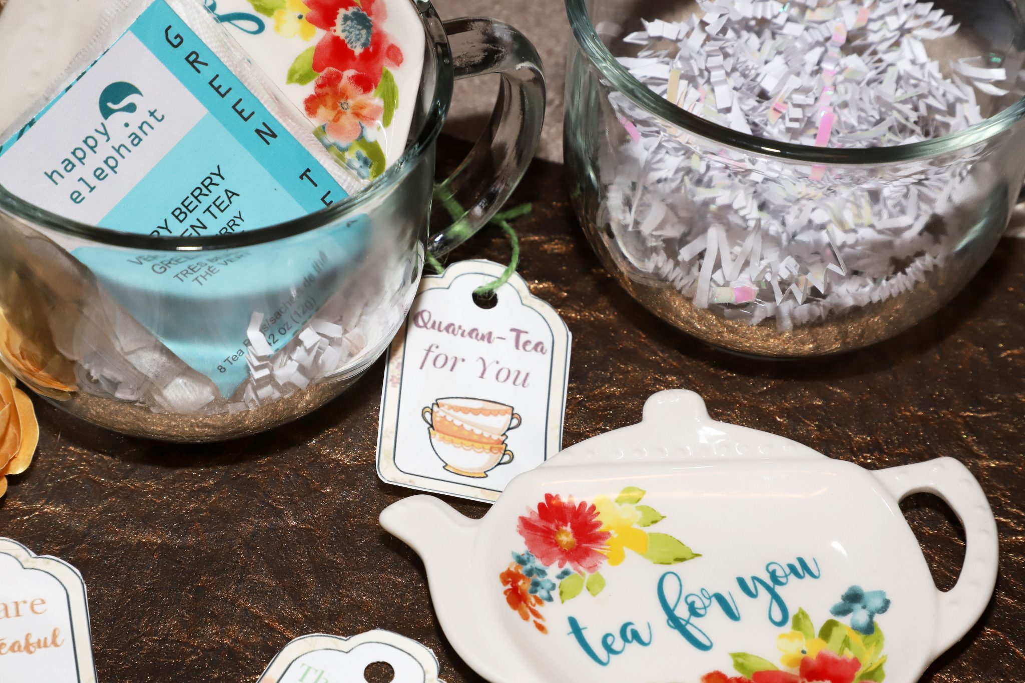 Tea Gift Baskets with Printable Tags - For the Love of Food