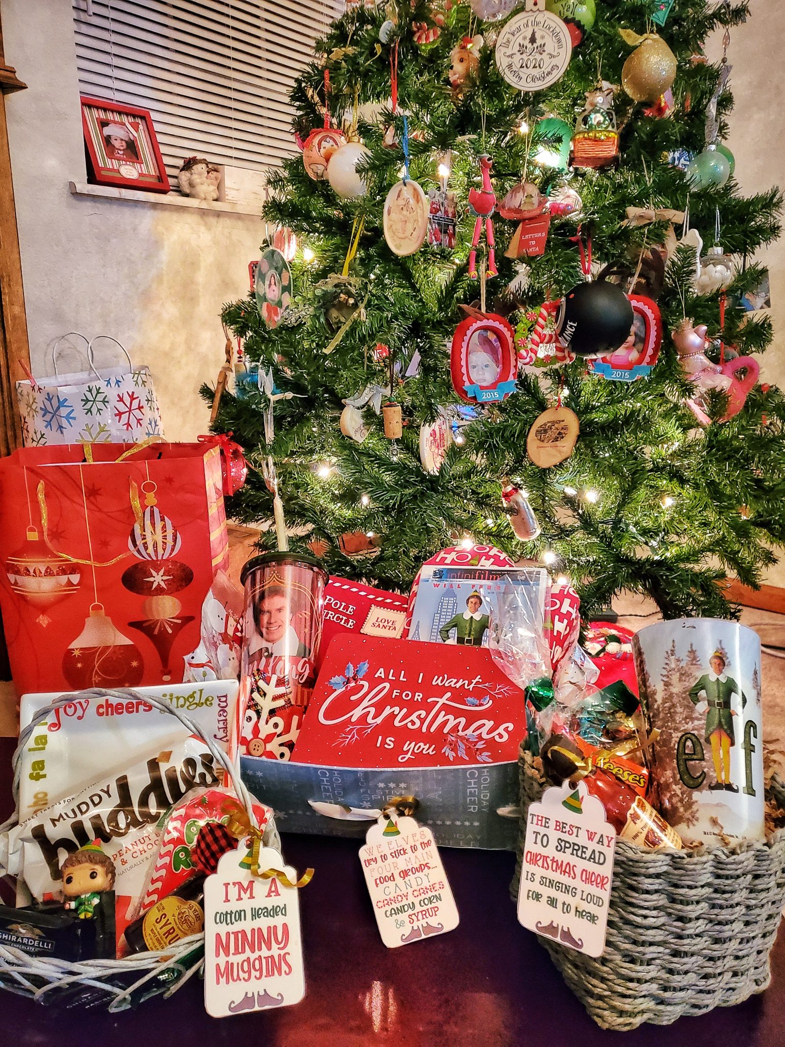 Printable "Elf" Movie Themed Holiday Tags and Gift Baskets - For the ...