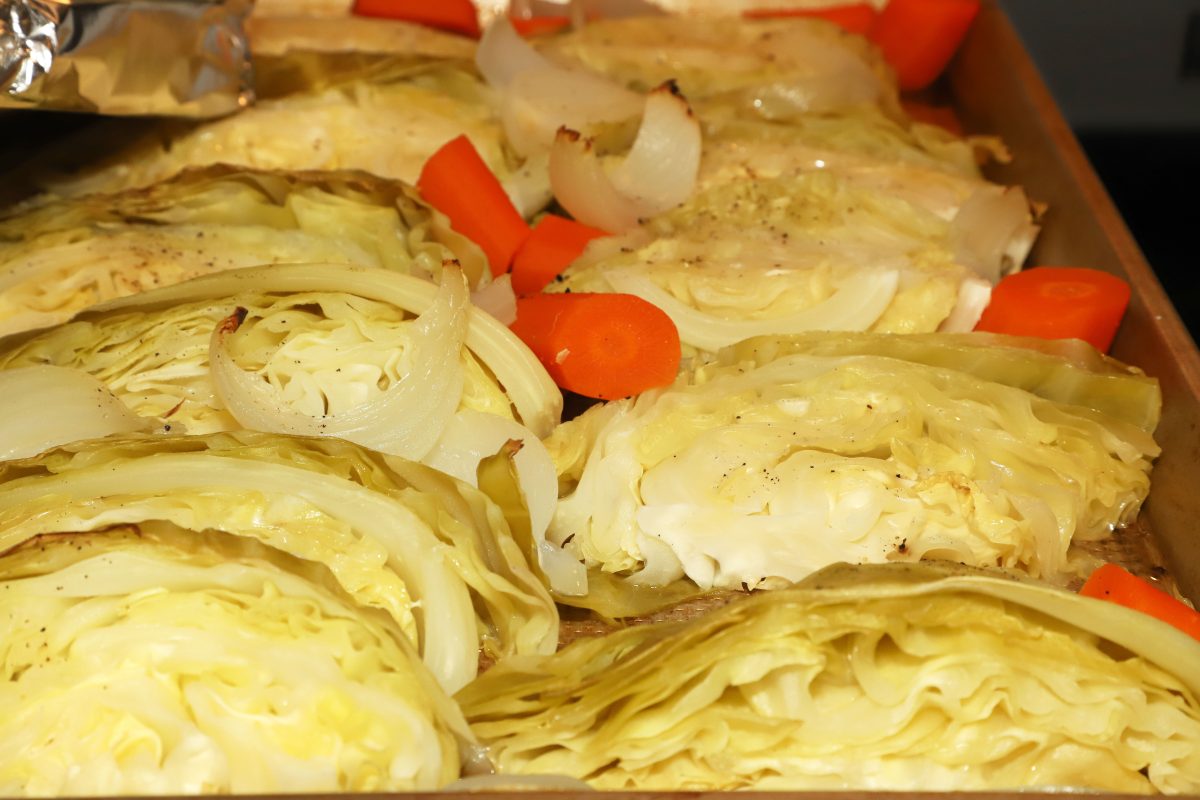 Roasted Sheet Pan Cabbage and Carrots - For the Love of Food