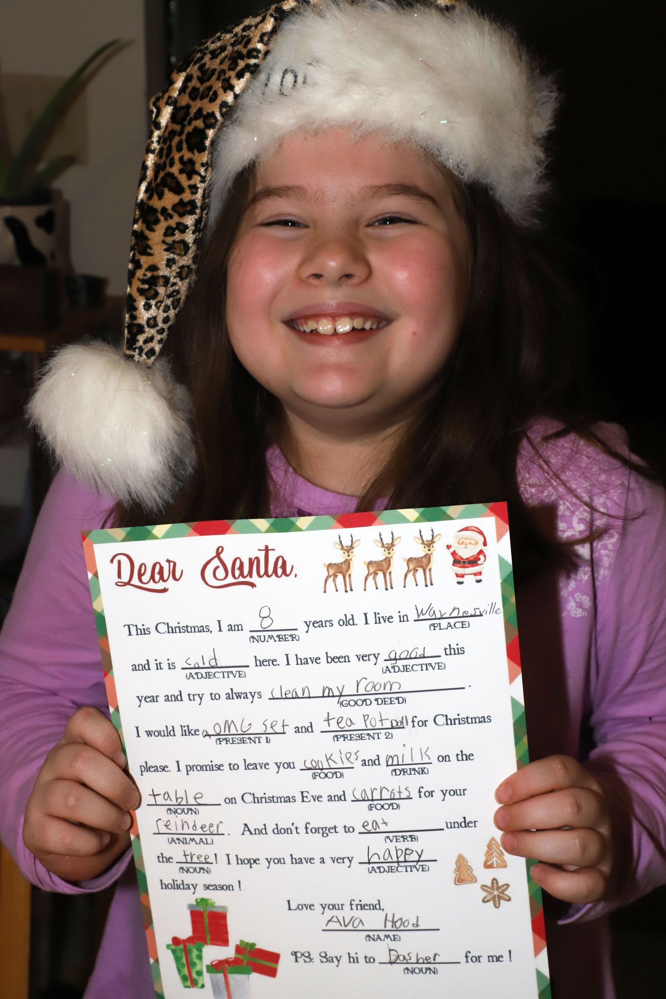 Printable Mad Libs Santa Letter For Kids - For the Love of Food