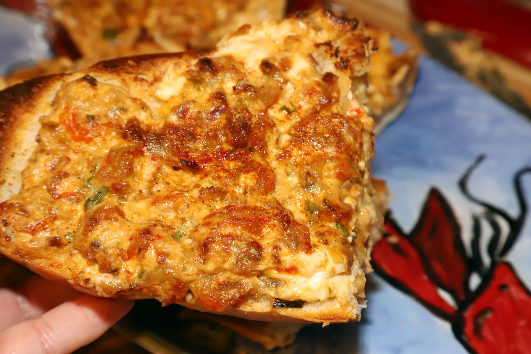 Cajun Crawfish Bread - For the Love of Food