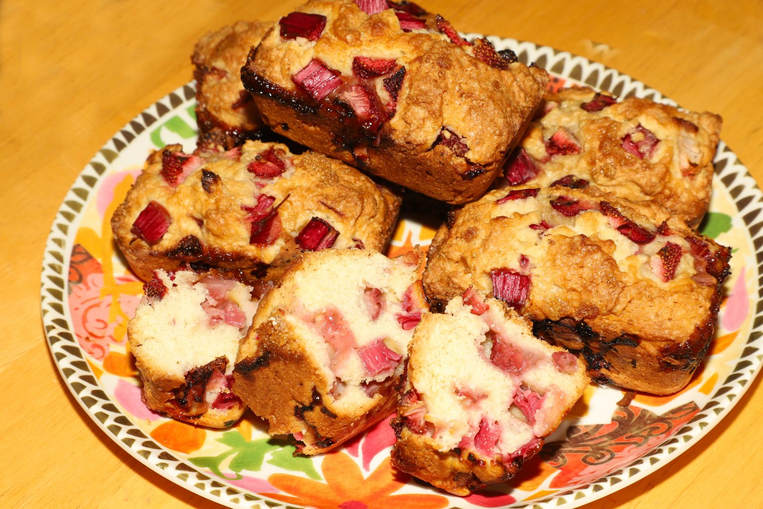 Strawberry Rhubarb Breakfast Bread #SpringSweetsWeek - For the Love of Food
