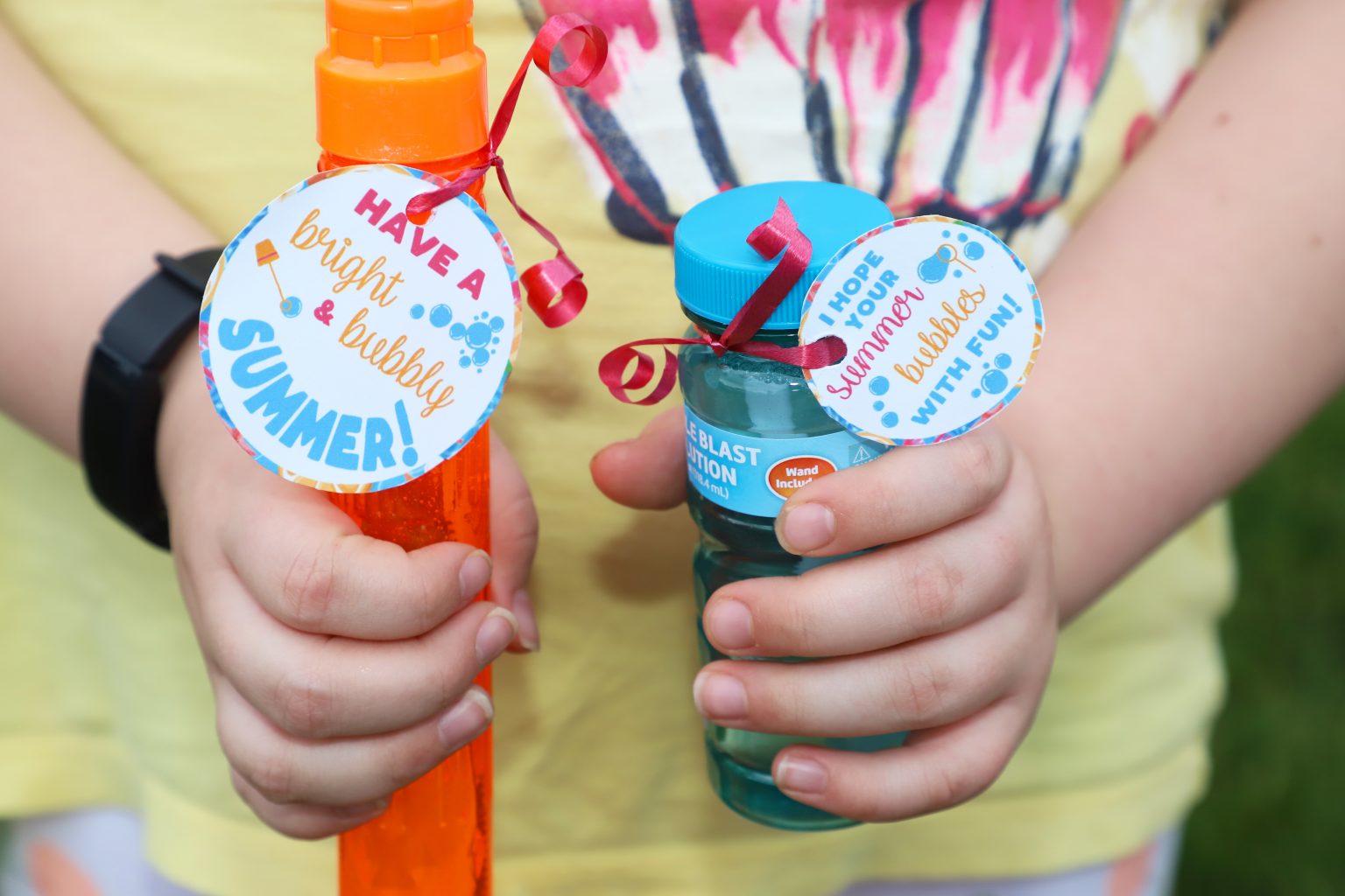 End of School Year Summertime Bubble Gift Idea For Kids | Free ...