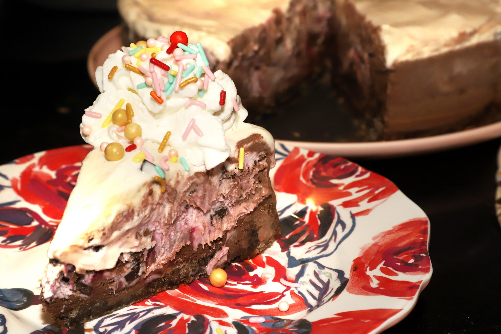 Layered Ice Cream Cookie Pie #SummerDessertWeek - For the Love of Food