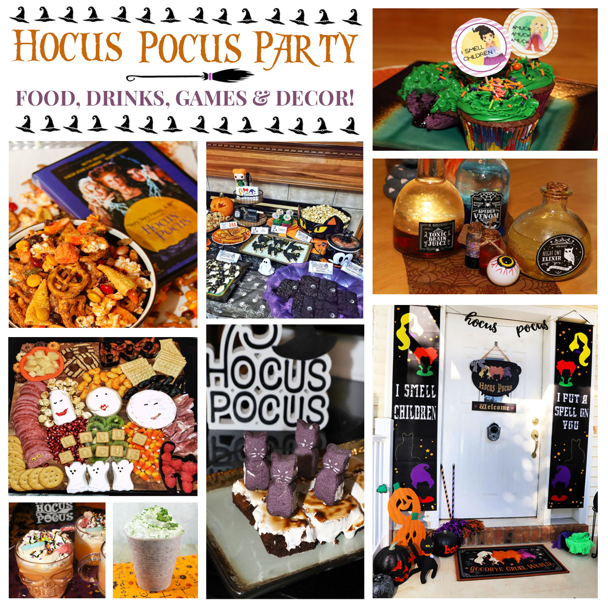 Hocus Pocus Halloween Charcuterie Board - For the Love of Food