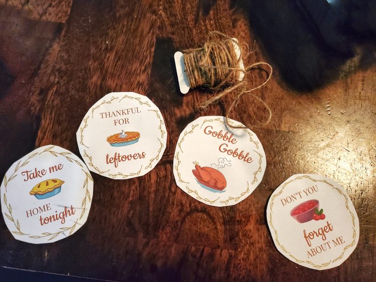 Thanksgiving Leftovers Printable Tags - For the Love of Food