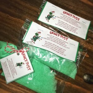 Grinch Dust Recipe with Printable Bag Toppers and Tags - For the Love ...