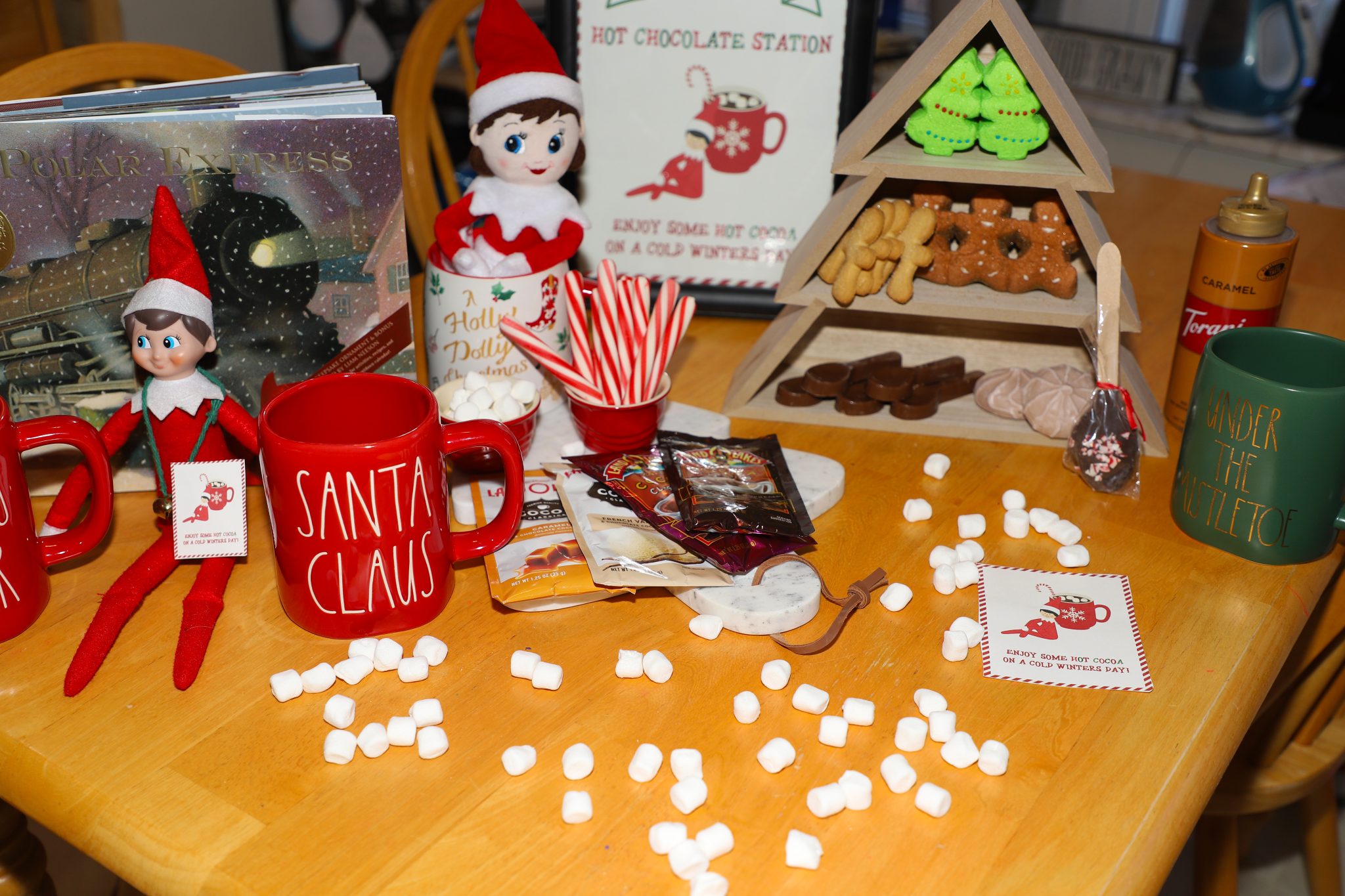 Elf on the Shelf Hot Chocolate Station and Printable Signs - For the ...
