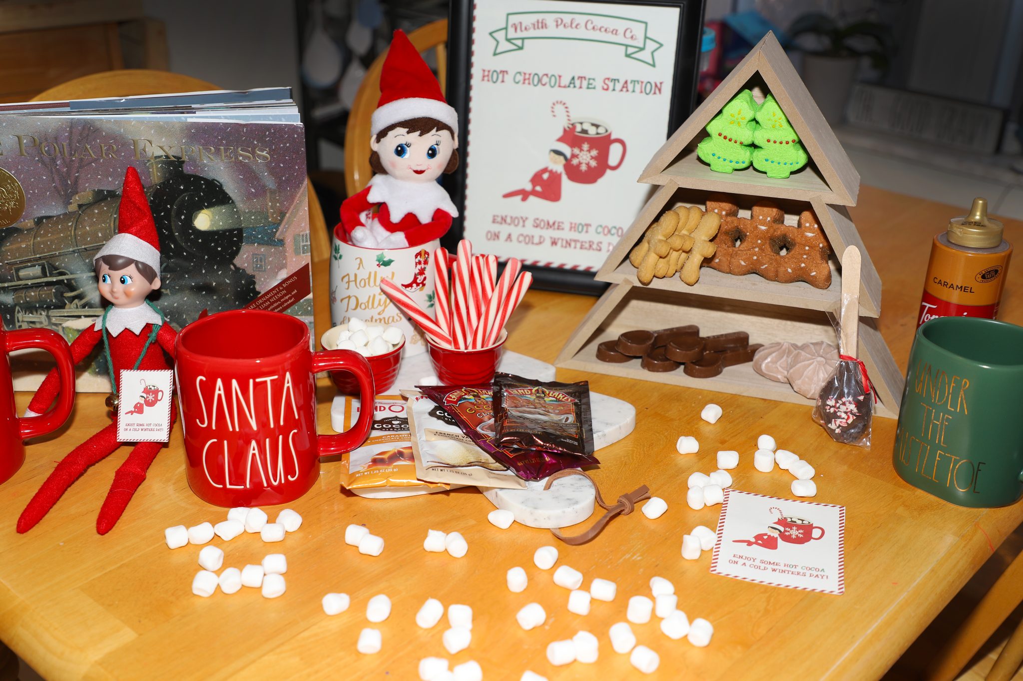 Elf on the Shelf Hot Chocolate Station and Printable Signs - For the ...
