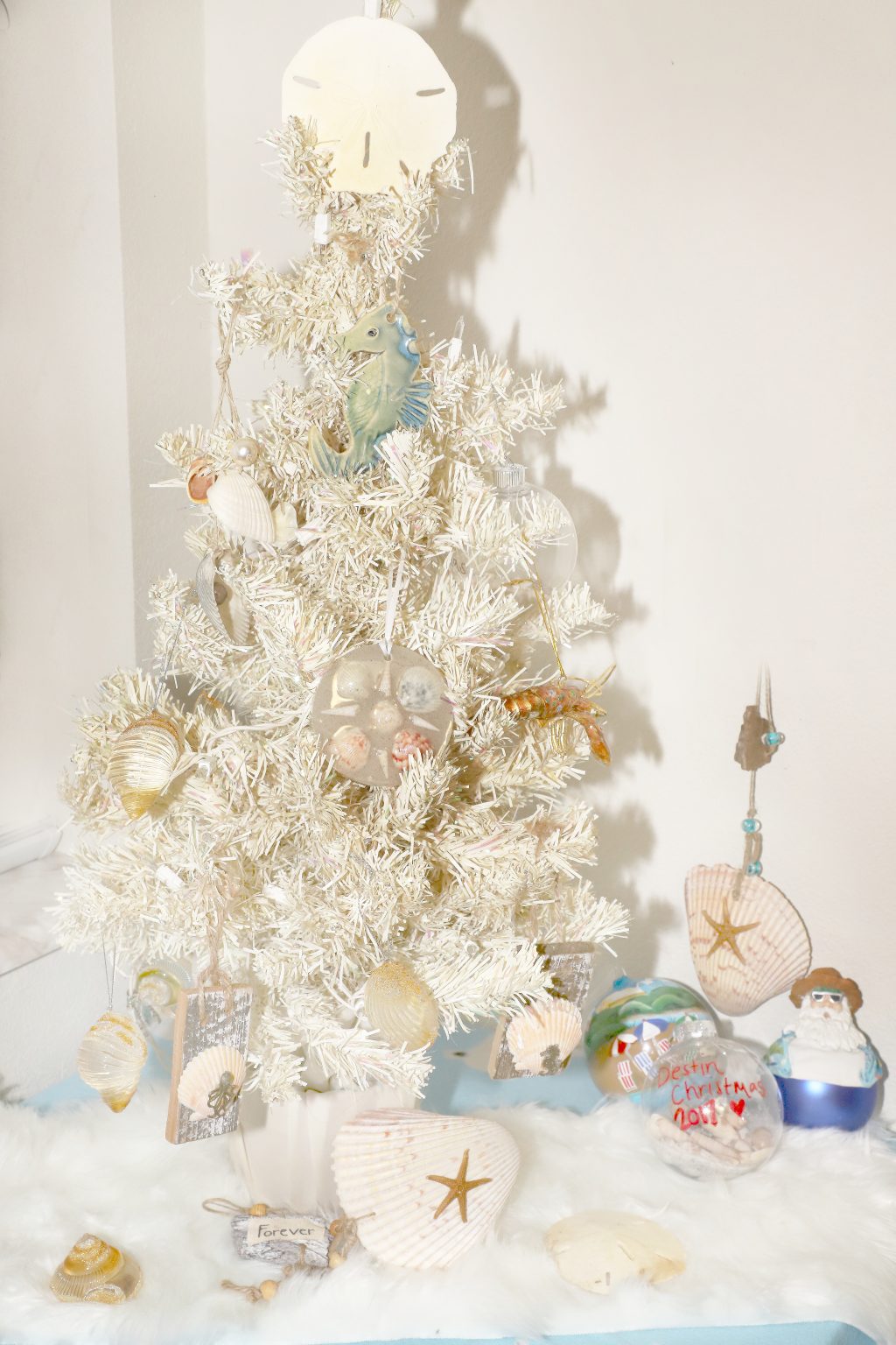 Beach Themed Coastal Christmas Tree - For the Love of Food