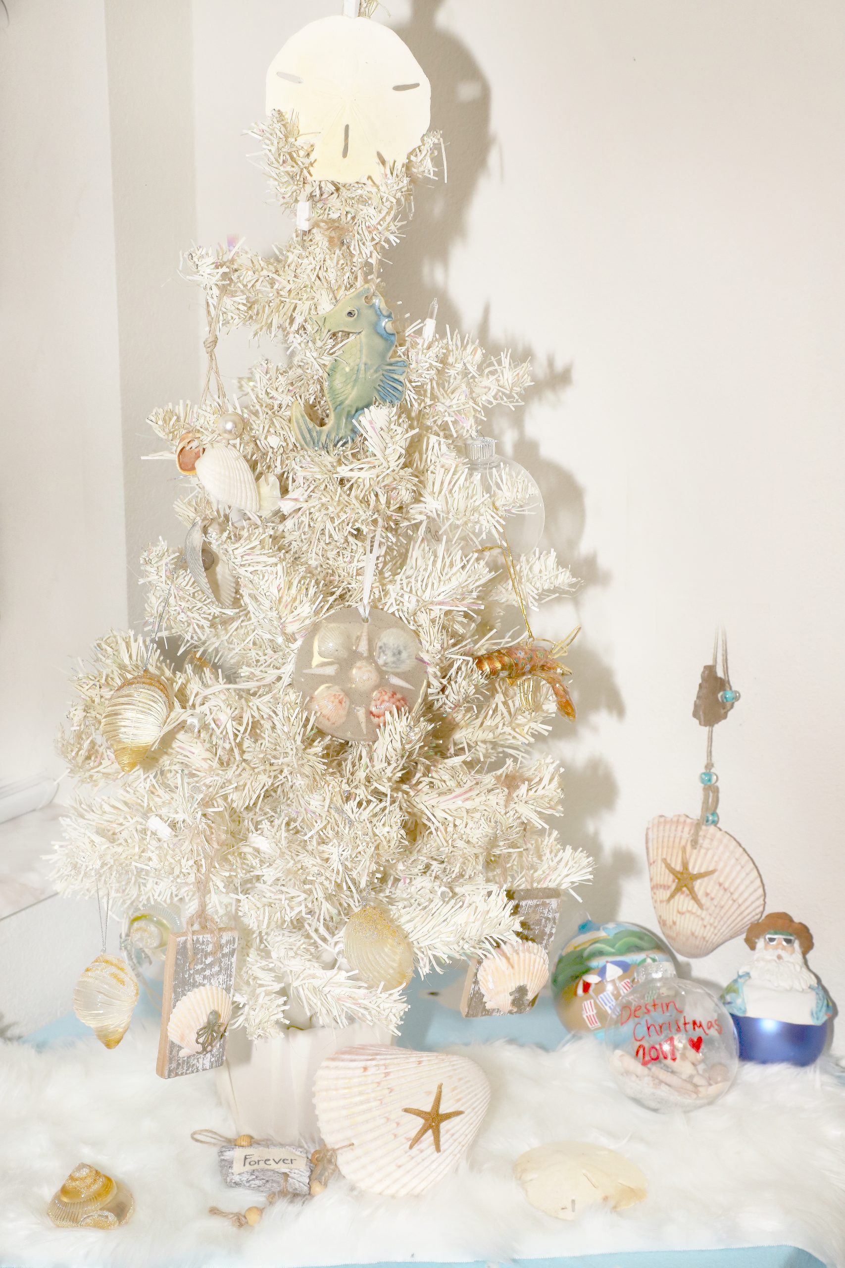 Beach Themed Coastal Christmas Tree - For the Love of Food